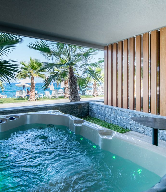 Dazzling blue με εξωτερικό Jacuzzi - Akasha Beach Hotel & Spa